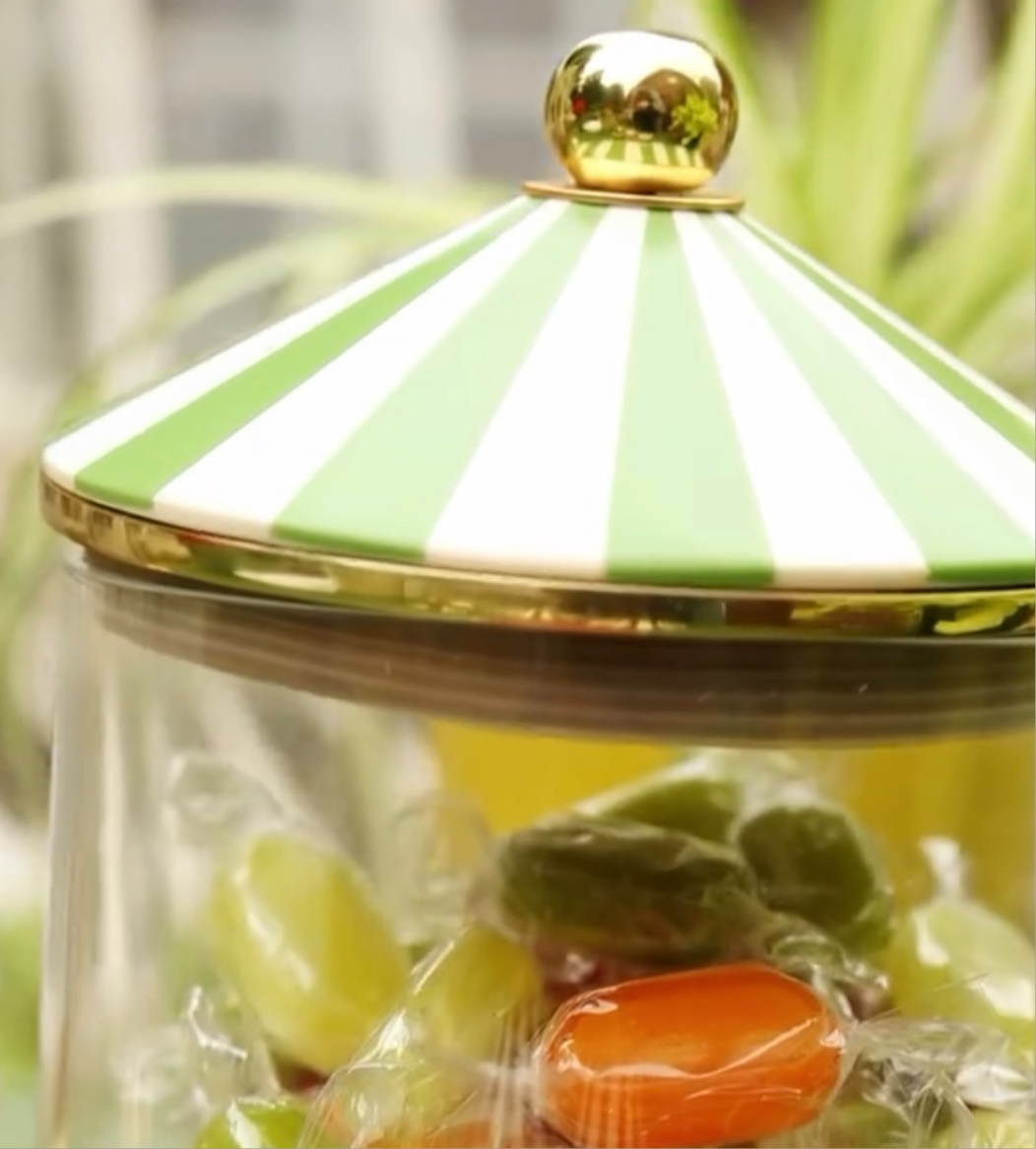 Circus Storage Jar | Green and White – Tooka