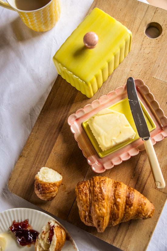 Butter Dish | Yellow & Pink – Tooka