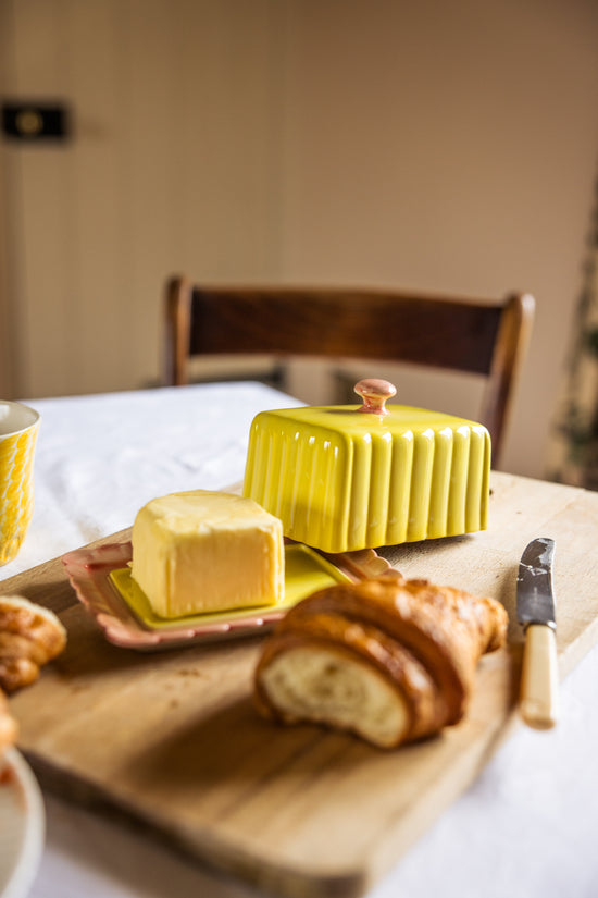 Butter Dish | Yellow & Pink – Tooka