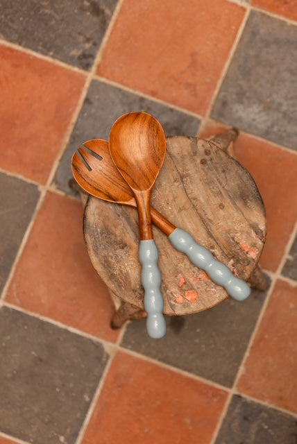 Bobbin Salad Servers | Powder Blue – Tooka